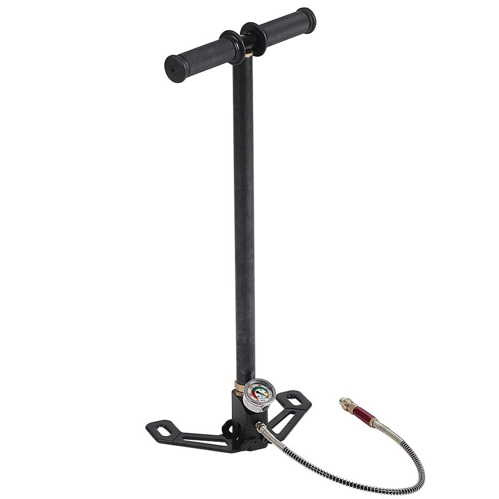 Buy 3 Stage High Pressure Hand Pump 0-6000psi Hand Tire Pump Tungsten ...