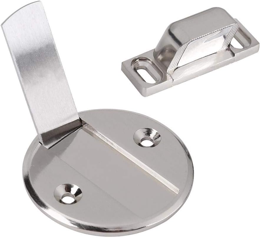 Solid Stainless Steel Floor Door Stop Catch Stopper Strong Magnetic ...