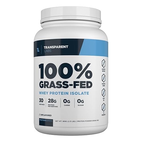Transparent Labs Grass-Fed Whey Protein Isolate - Naturally Flavored ...