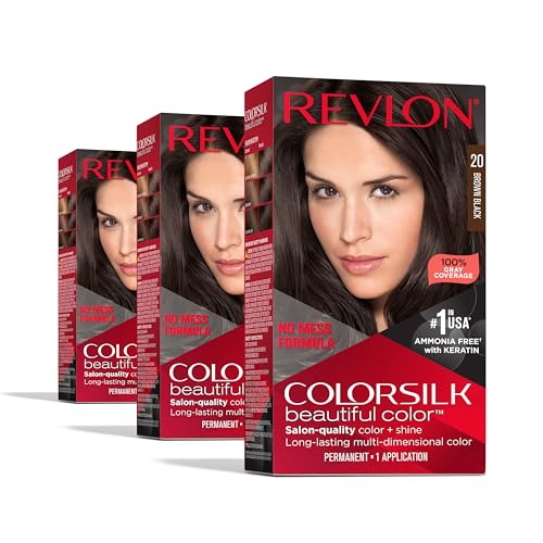 Revlon ColorSilk Beautiful Color Permanent Hair Color, Long-Lasting ...