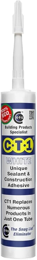 CT1 Unique Sealant & Construction Adhesive 290ml (white 290ml): Amazon ...