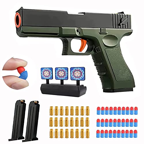 Foam Bullet Blaster Toy Guns for Boys, Soft Bullet Toy Gun Pistol with ...