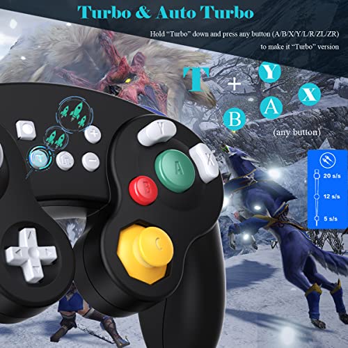EXLENE Gamecube Controller Switch, Wireless Switch Pro Controller for ...