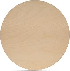 Amazon.com: Wood Circle Disc 6 inch Diameter, 1/16 inch Thick, Birch ...