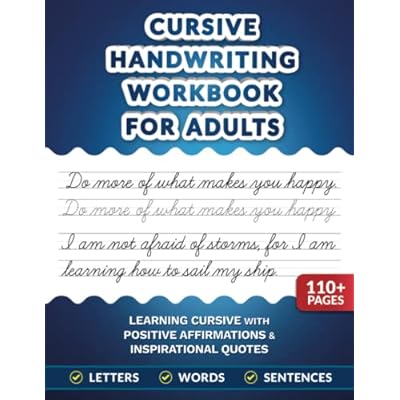 Buy Cursive Handwriting Workbook for Adults: Learning Cursive with ...