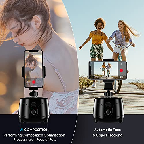 COPLIB Auto Face Object Tracking Phone Holder, Smart Selfie Stick 360 ...