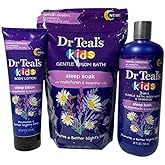 Amazon.com : Dr Teal's Kids 3-in-1 Sleep Bath: Bubble Bath, Body Wash ...
