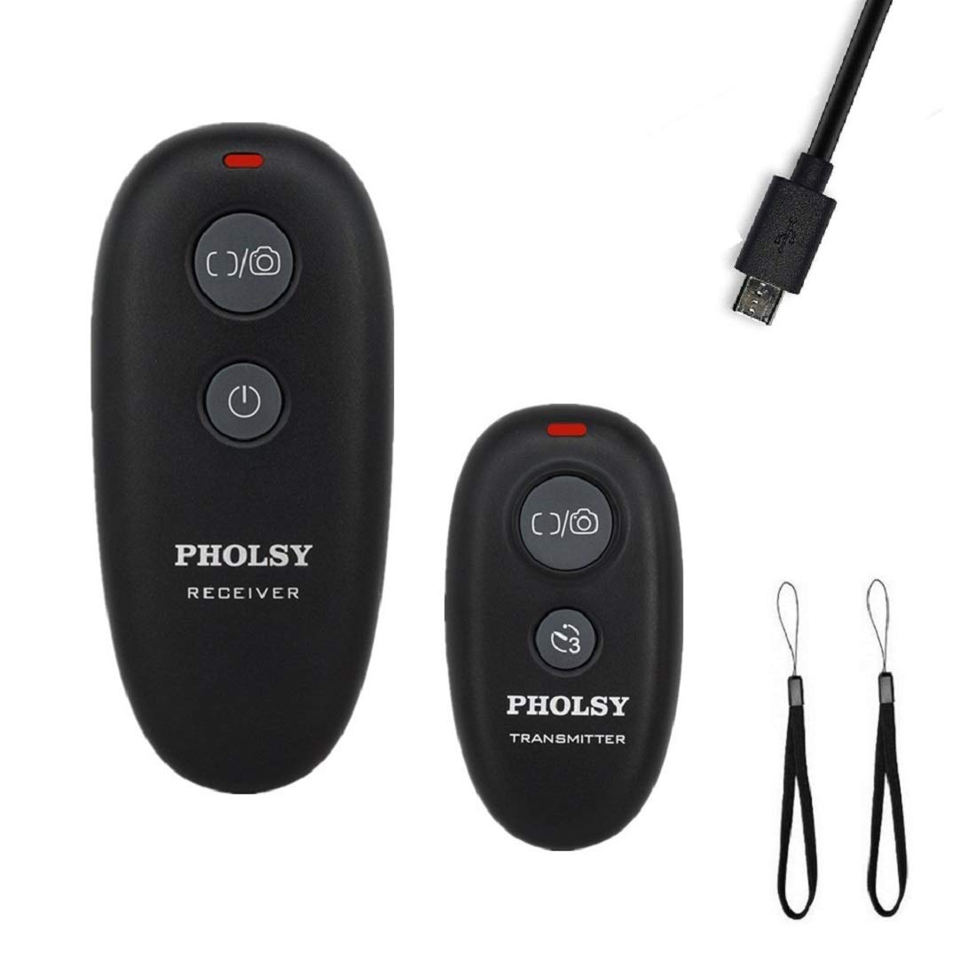 PHOLSY Wireless Shutter Release Camera Remote Control for Fujifilm GFX50S, XPro2, X-H1, X-T2, X ...