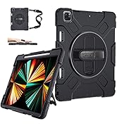 Amazon.com: iPad Pro 12.9 Case 2021 5th Generation: Military Grade ...