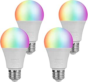 Amazon.com: LEGELITE LED Smart Light Bulb, E26 7W WiFi Light Bulbs ...