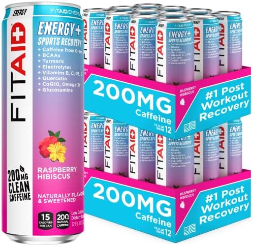 FITAID ENERGY, 200mg Natural Caffeine, Keto, Raspberry Hibiscus ...