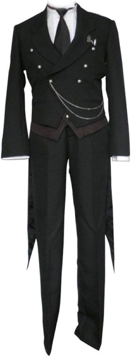 Amazon.com: Kuroshitsuji(Black Butler) Costume-Sebastian Michaelis ...