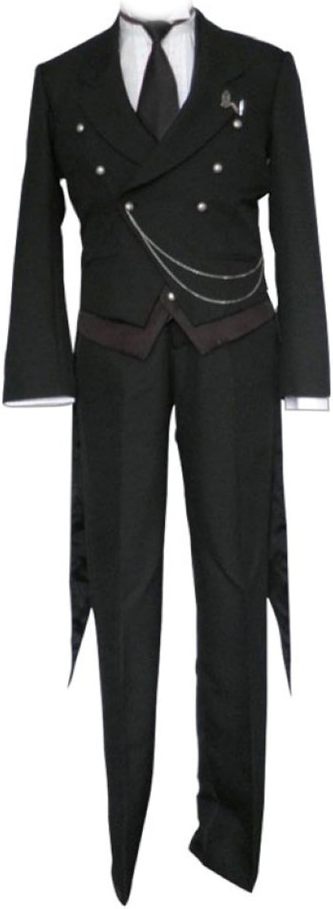 Amazon.com: Kuroshitsuji(Black Butler) Costume-Sebastian Michaelis ...