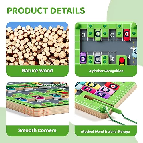 Magnetic Alphabet Maze Letter Puzzle,Montessori Fine Motor Skills Toys ...