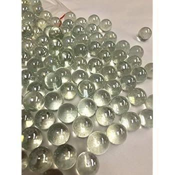 Amazon.com: Easythru Round Clear Glass Marbles for Embellishing ...
