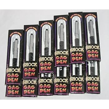 Amazon.com: 12 Pieces Shock Gag Pen Adult Electric Shocking Joke Prank ...