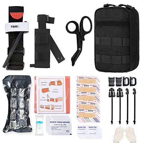 GRULLIN MOLLE IFAK Trauma Kit,Tactical First Aid Kit,Emergency EMT ...