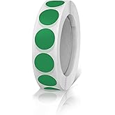 Amazon.com: Round Stickers Orange 3/4 Inch Circle Labels with Color ...