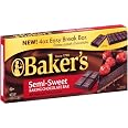 Amazon.com : Baker's, Semi Sweet Baking Chocolate Squares, 4oz Box ...