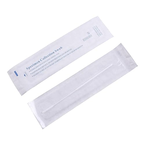 Nasopharyngeal Nylon Specimen Flocked Swab, 100 Pack Nasal Swabs ...