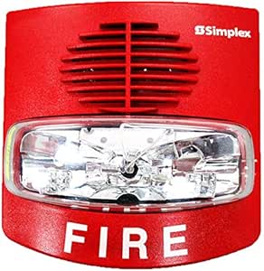 Amazon.com: SIMPLEX 4903-9425 Horn Strobe A/V 15 CD RED, Standard Non ...