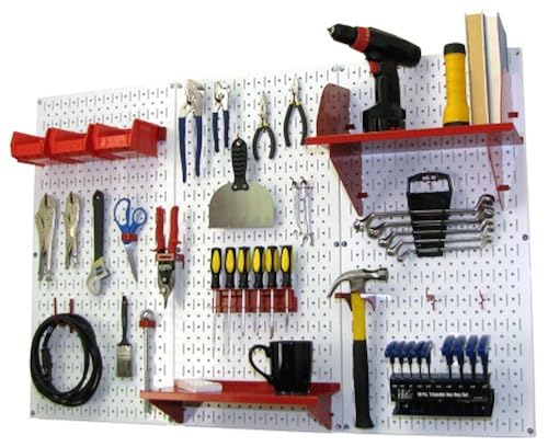 Pegboard Organizer Wall Control 4 ft. Metal Pegboard Standard Tool ...