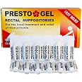 Amazon.com: Presto Gel - Natural Hemorrhoid Rectal Suppositories ...