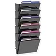 Amazon.com : MINDEPOT 6 Pockets Acrylic Wall File Organizer, Clear Wall ...