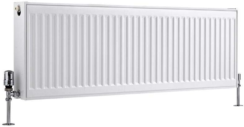 Milano Eco Compact - White Horizontal Radiator - (Type 22) Double Panel ...