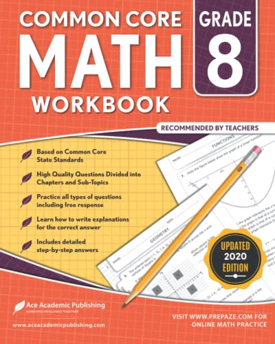 8th grade Math Workbook: CommonCore Math Workbook: Publishing, Ace ...