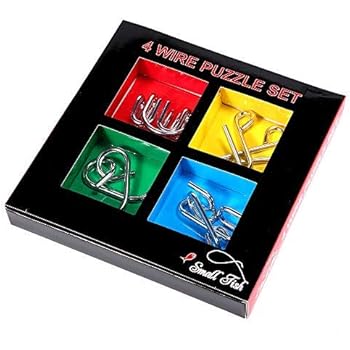 Amazon.com: LEZHI IQ Toys, IQ Test Mind Game Toys Brain Teaser Metal ...