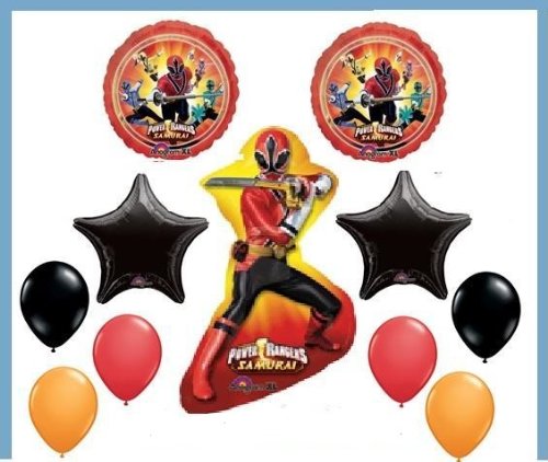 Buy POWER RANGERS party balloonS decorations birthday supplies black ...