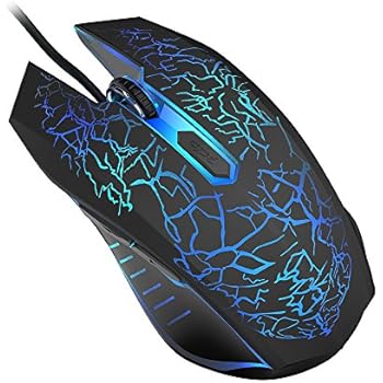 Amazon.com: Zelotes 5500 DPI 7 Button LED Optical USB Wired Gaming ...