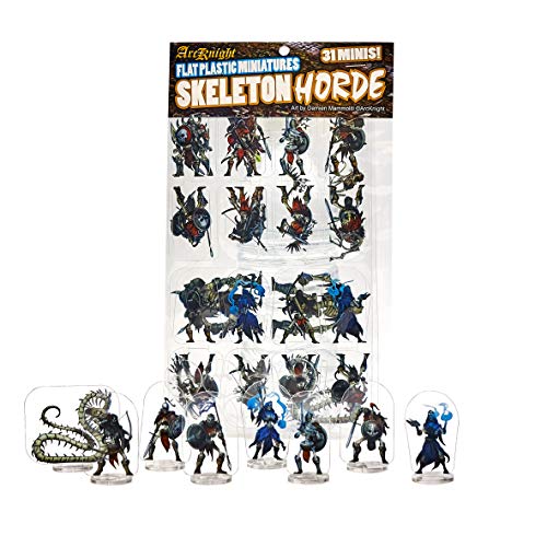 Arcknight Flat Plastic Miniatures: Skeletons Horde; 31 Unique Undead ...