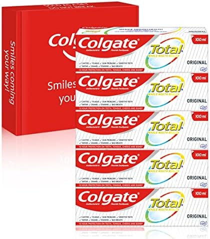 Colgate Total Original Toothpaste (size) | stronger 24-hour bacterial defence* | long-lasting ...