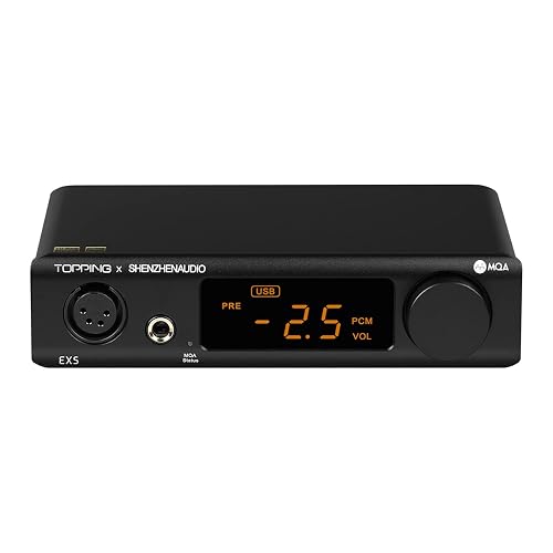 Topping EX5 MQA Dual ES9038Q2M DAC Bluetooth 5.0 LDAC DSD512 PCM 768kHz ...