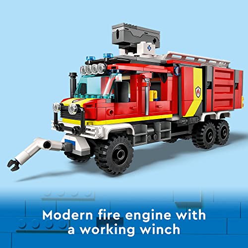 LEGO City Fire Command Unit 60374, Rescue Fire Engine Toy Set ...