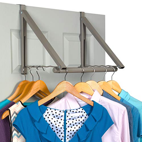 Over The Door Closet Valet - Double Storage Hooks - Expandable and ...