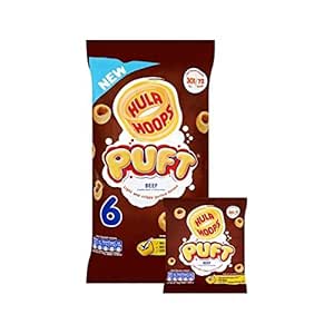 Amazon.com : Hula Hoops Puft Beef 15g x 6 per pack : Grocery & Gourmet Food