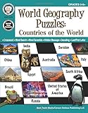 Geography Puzzle Book: Featuring 50 Word Search, Cryptogram, Alphabet ...
