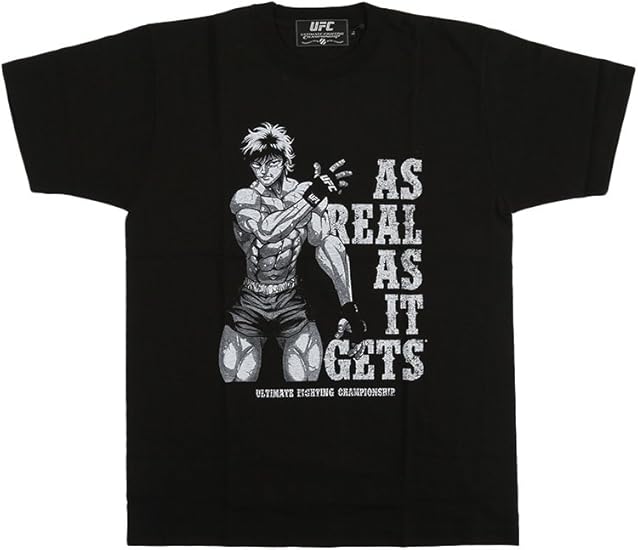 Amazon.com: UFC × Grappler Baki Hanma Baki T-Shirt a【GETS S】: Clothing