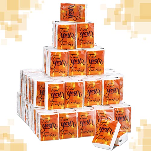 100 Packs Back to School Pocket Tissues Bulk Wallet Size Travel Facial ...