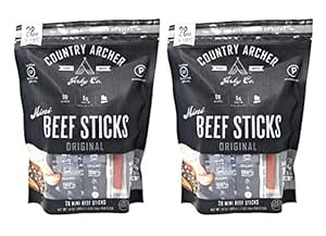 Country Archer Mini Beef Sticks Original Flavor - 56 Individually ...