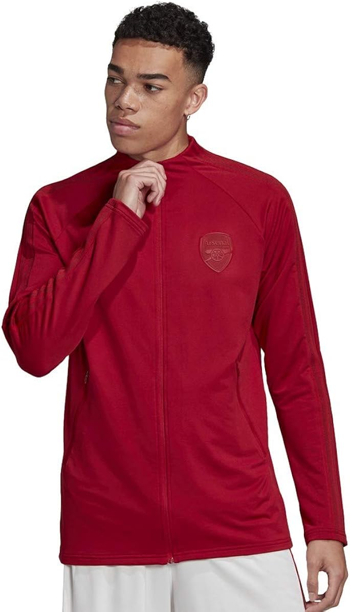 Buy adidas Men's Arsenal Anthem Jacket 2020/21 (X-Large) Active Maroon ...