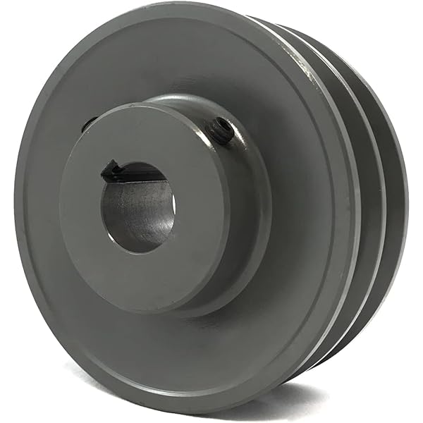 Dual Groove Pulley 4 Inch 4" Cast Iron Dual Groove Pulley With 1-3/8 ...