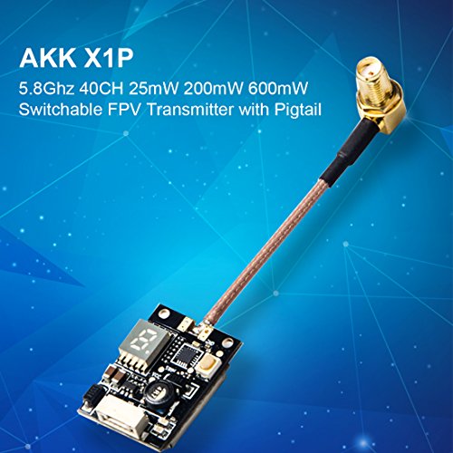 AKK X1P 5.8Ghz 25mW/200mW/600mW Switchable FPV AV Transmitter with ...