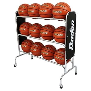 Amazon.com: Baden Steel Basketball Rack (12-Balls): Sports & Outdoors