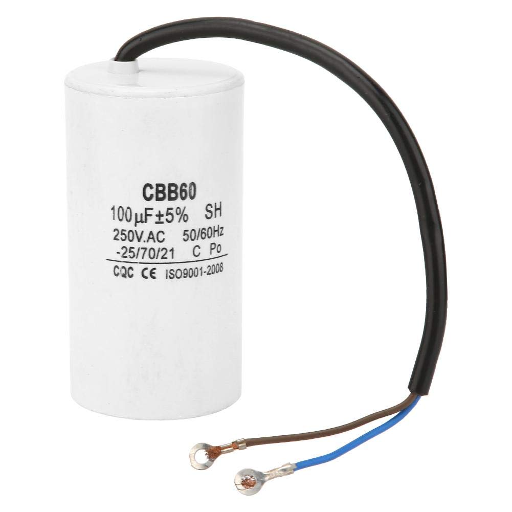 CBB60 Run Capacitor, AC CBB60 Capacitor 250V AC Capacitor 100uF Capacitor 50/60Hz Motor Run ...