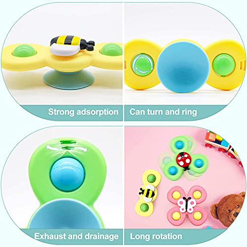 DOTSOG 3PCS Insect Spin Spinners Toys,3pcs Suction Cup Spinning Toy ...