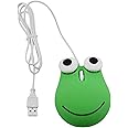 USB Wired Mouse, Cute Animal Shape Green Corded Computer Mouse for Kids ...